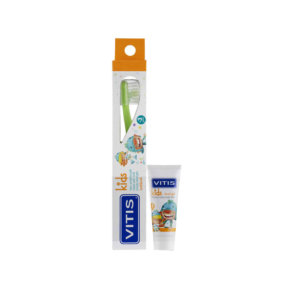 VITIS® Kids spazzolino + gel 15ml - Dentop
